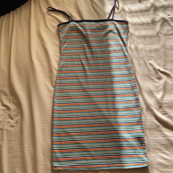 Dresses | Stripped Skin Tight Dress | Poshmark